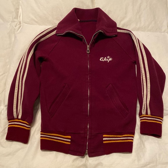 Jackets & Coats | Vintage Boys Maroon Zip Up Track Jacket | Poshmark